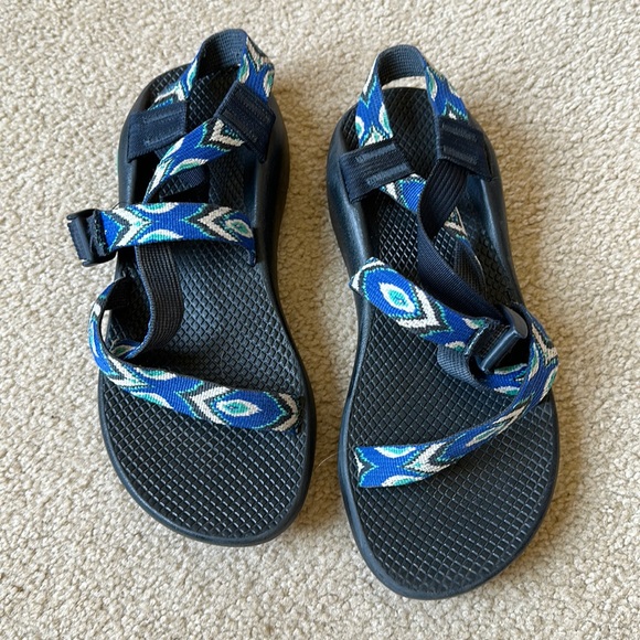 Chaco | Shoes | Chaco Sandals Bluegreenblackwhite | Poshmark
